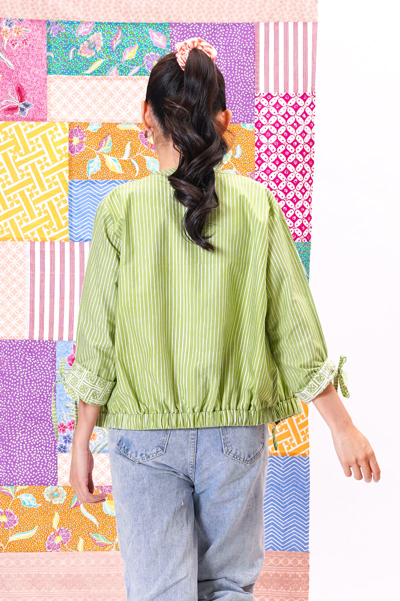 Poppy Jacket Green PART of Bloom PART0128 – Nonarara
